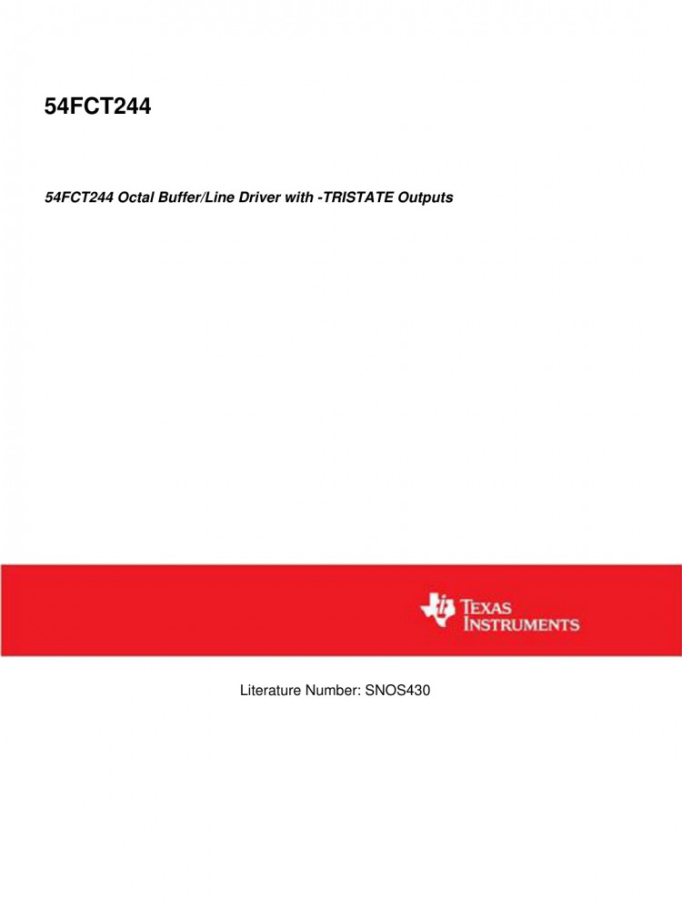 54FCT244 technical document page 2