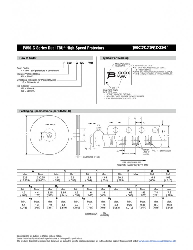 P850-G120-WH datasheet page 5