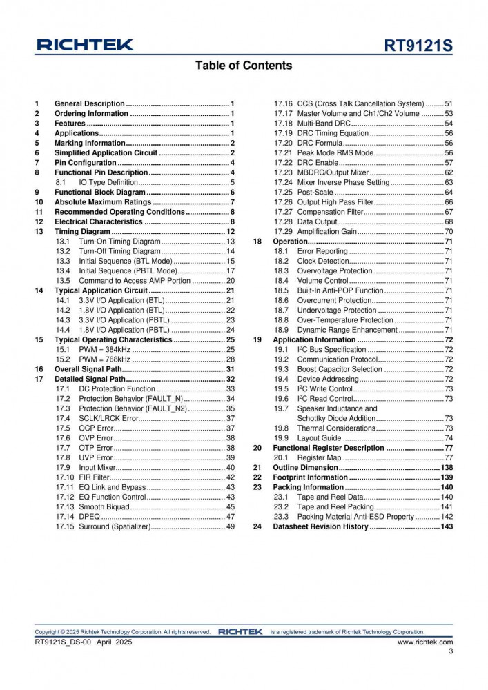 RT9121S datasheet page 3