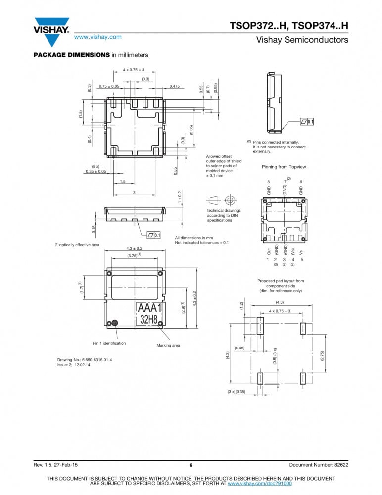 TSOP37438HTT1 datasheet page 6