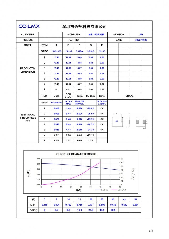 MS1350-R85M specification page 5