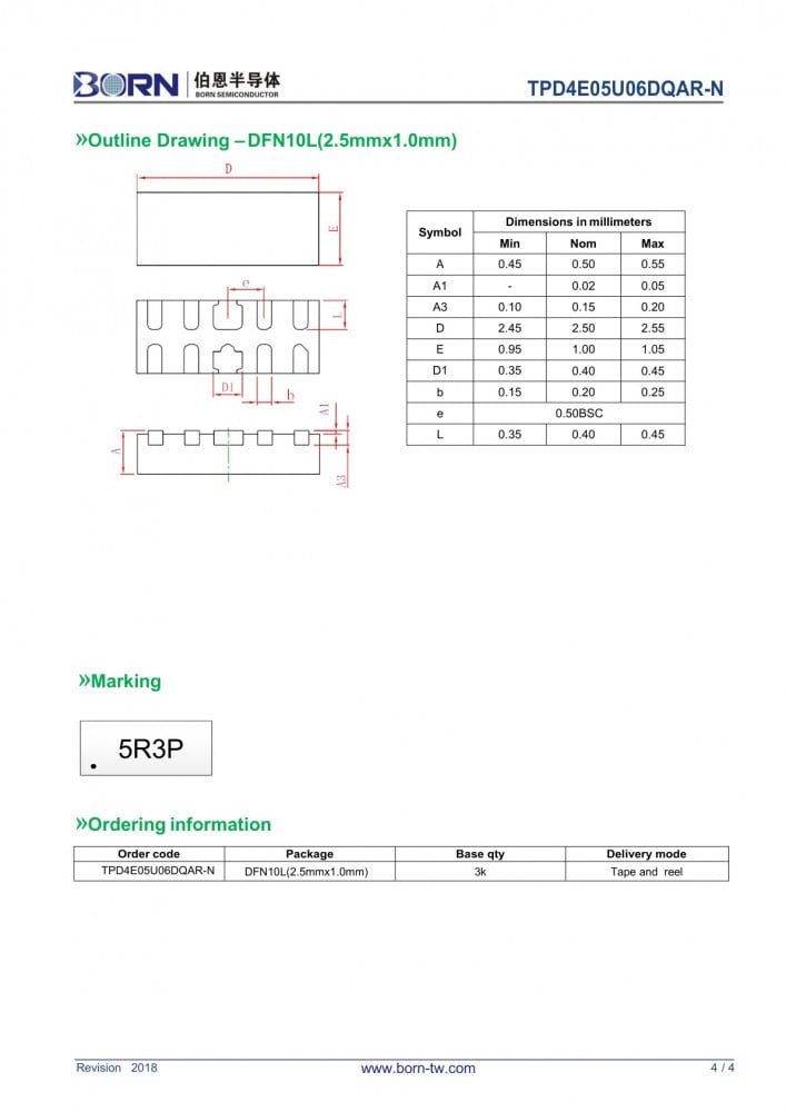 TPD4E05U06DQAR-N datasheet page 4