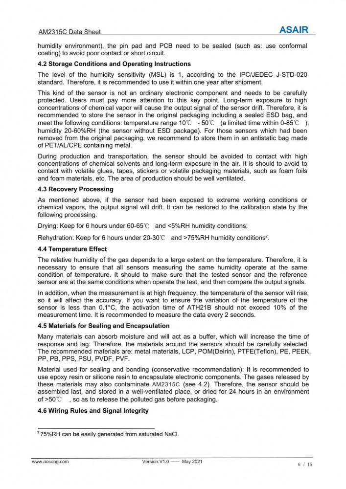 AM2315C datasheet page 6