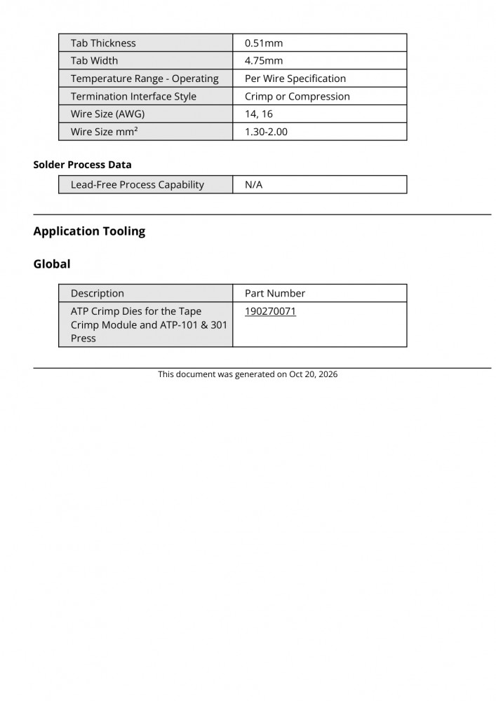 Technical document page 3 for product reference