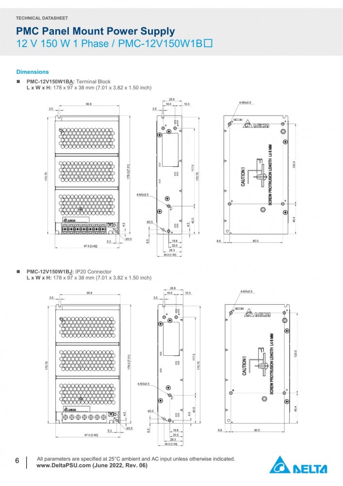 DELTA PMC datasheet page 6