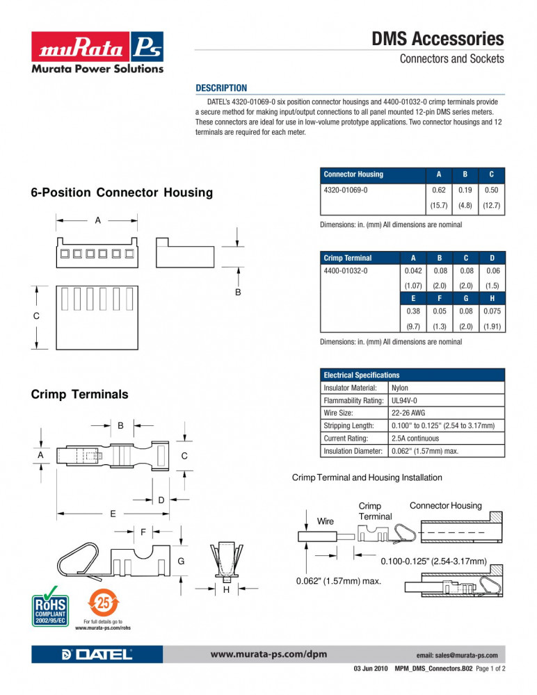 4400-01032-0 technical document page 1