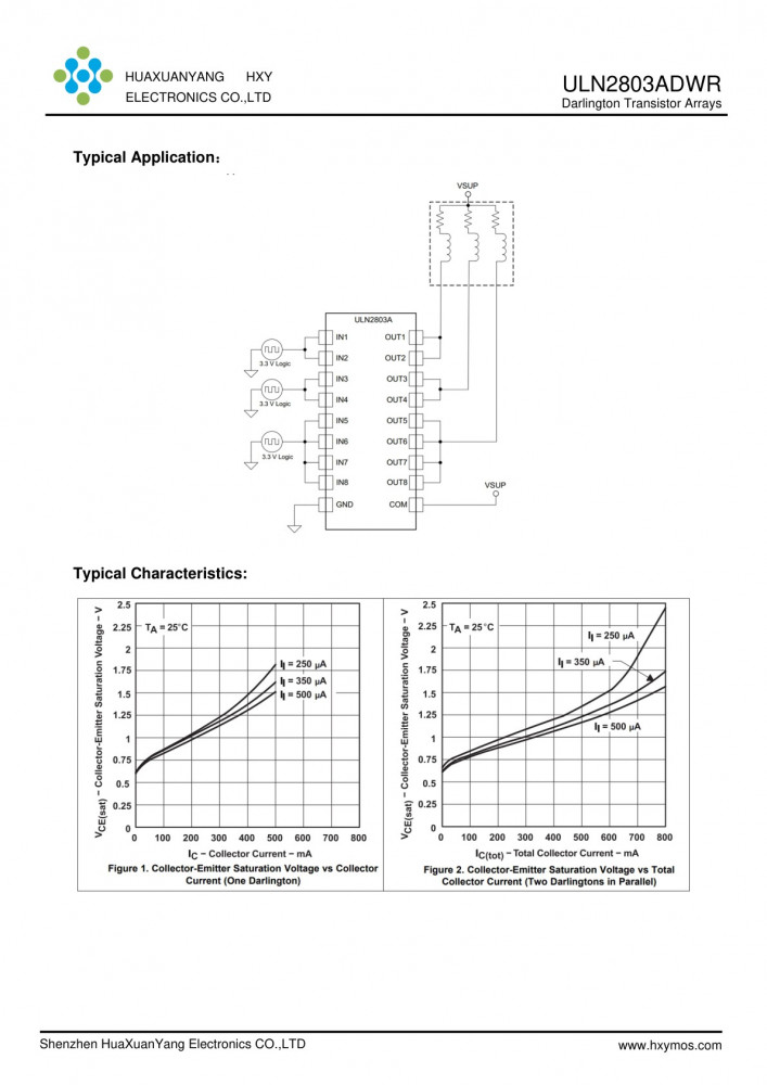 ULN2803ADWR-HXY datasheet page 3
