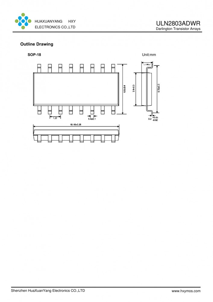 ULN2803ADWR-HXY datasheet page 4