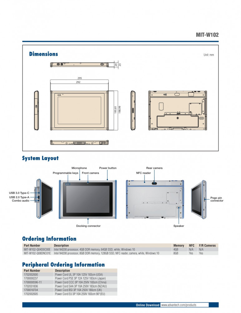 MIT-W102 documentation page 2