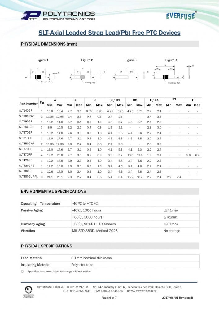 SLT series datasheet page 6