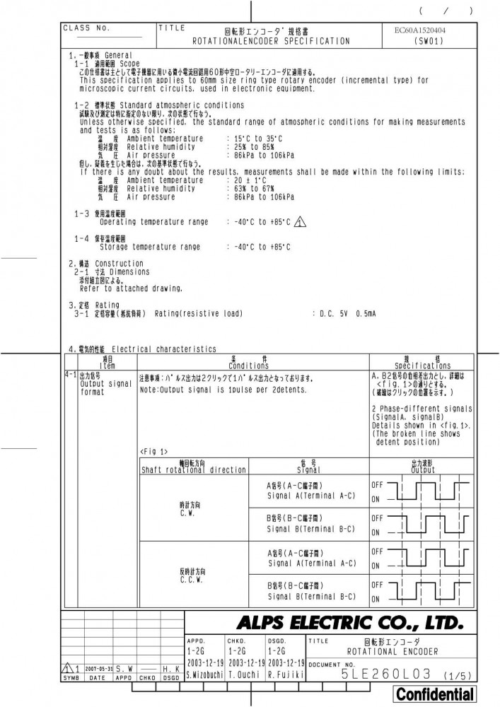 EC60A1520404 specification page 1