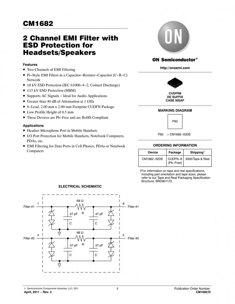 CM1682 technical document page 2