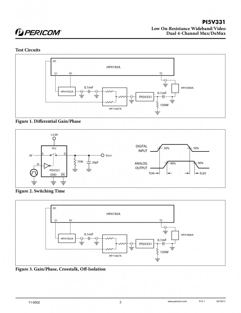 PI5V331QEX datasheet page 5