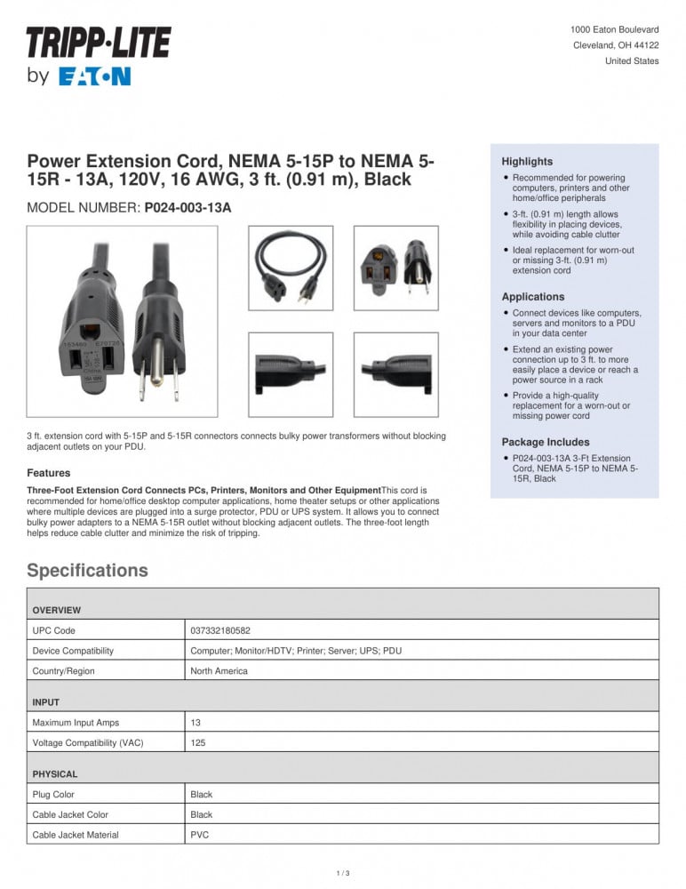 P024-003-13A technical document page 1
