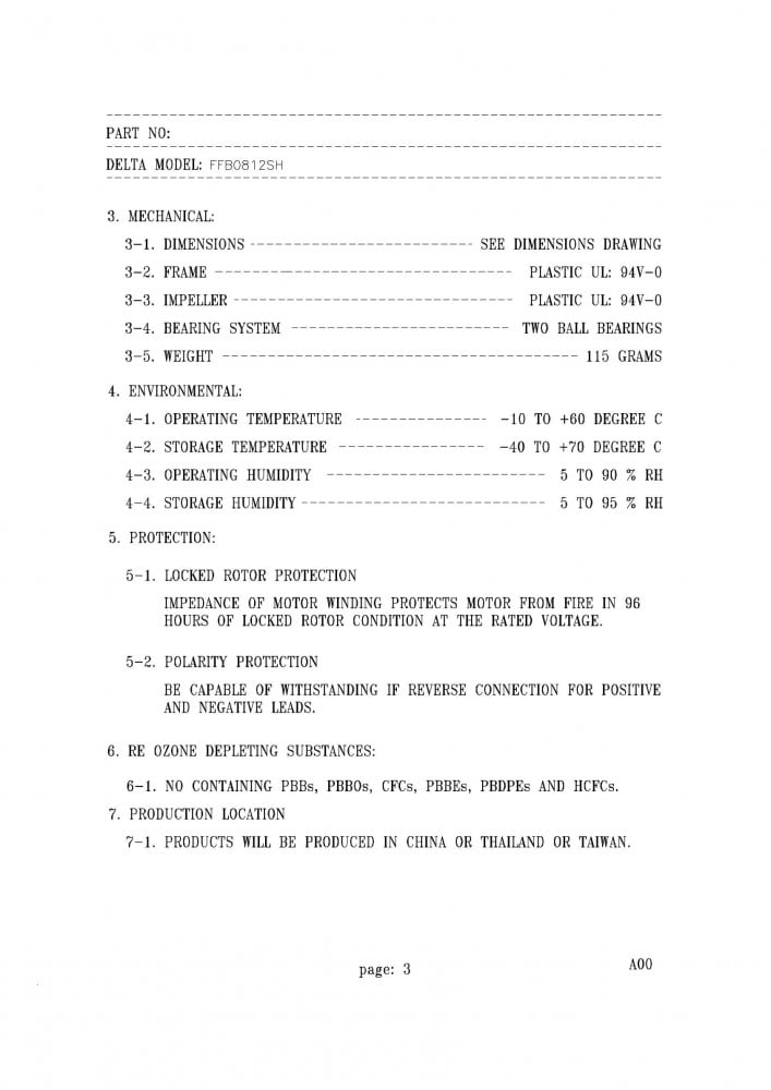 FFB0812SH specification page 3