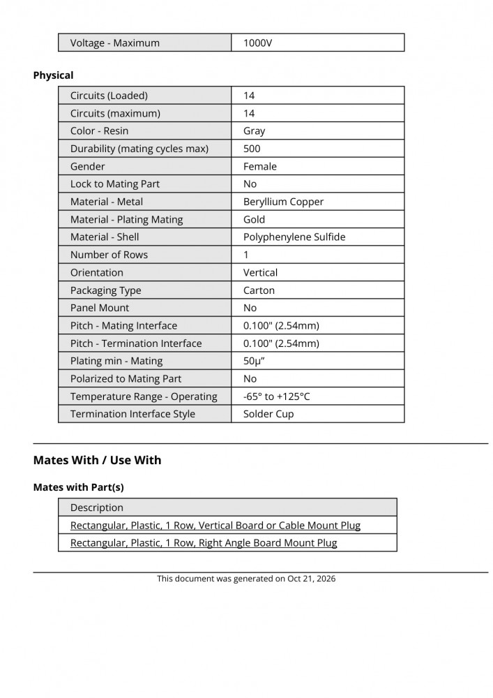 WT14SAC technical document page 2