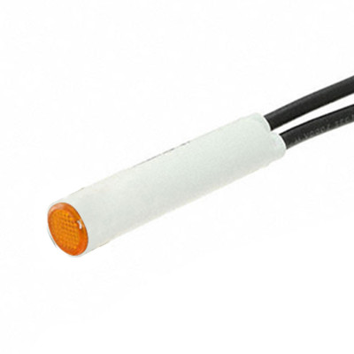 Neon Panel Mount Indicator Red .315″ Hi-Hat 125V Wire Leads