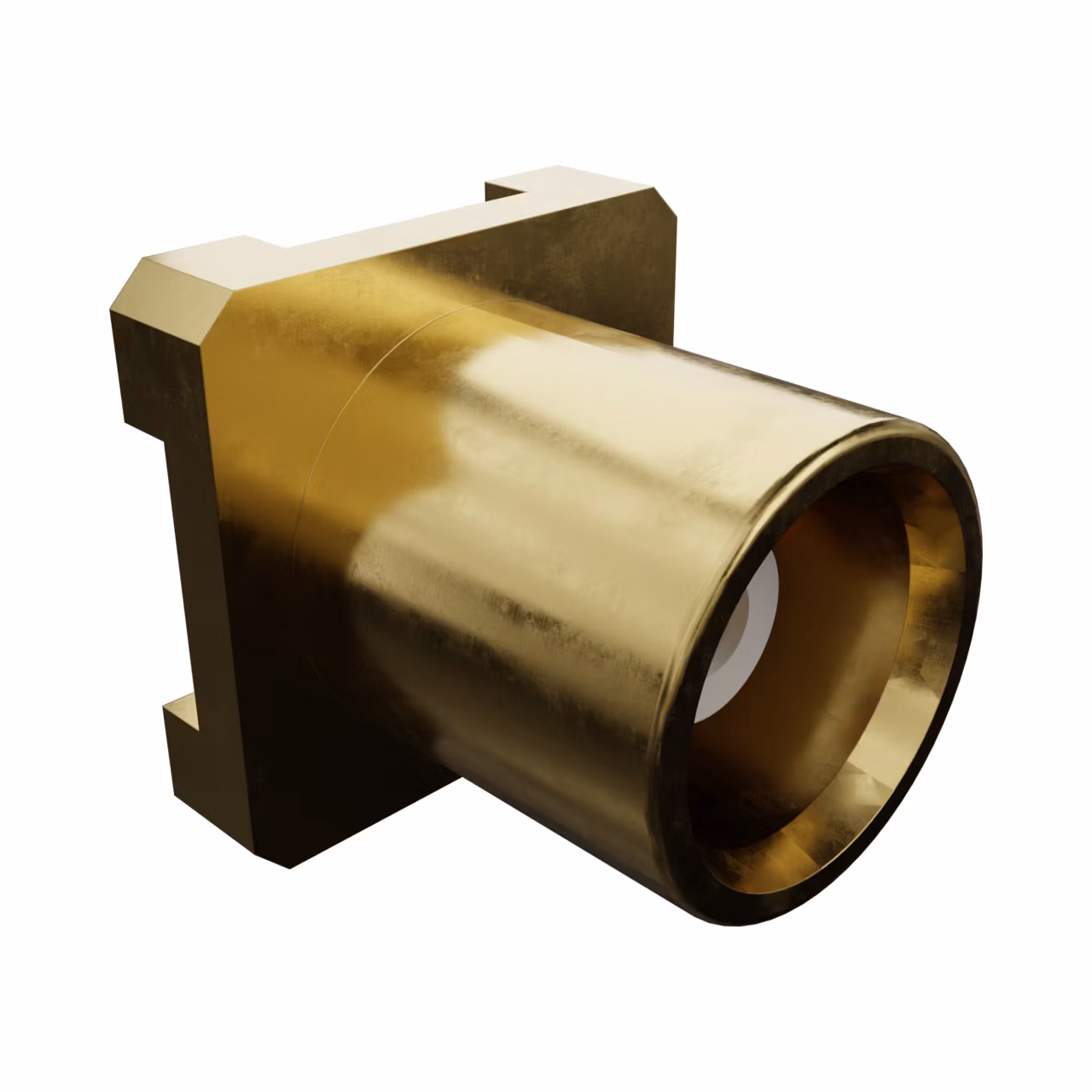 MCX Jack, Straight, PCB Receptacle, Surface Mount, Brass Body, 0.02µm Gold (Au) Plated, Tape and Reel, 50 Ohms for sale
