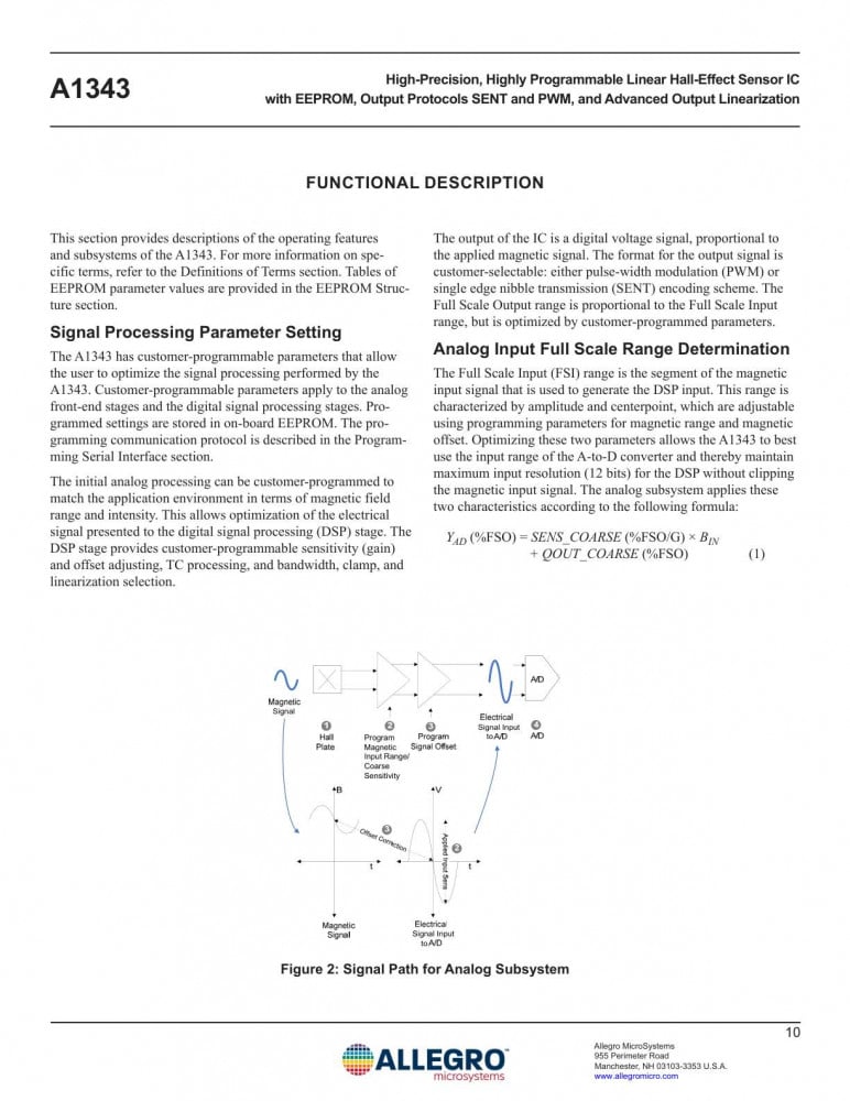 A1343 datasheet page 10