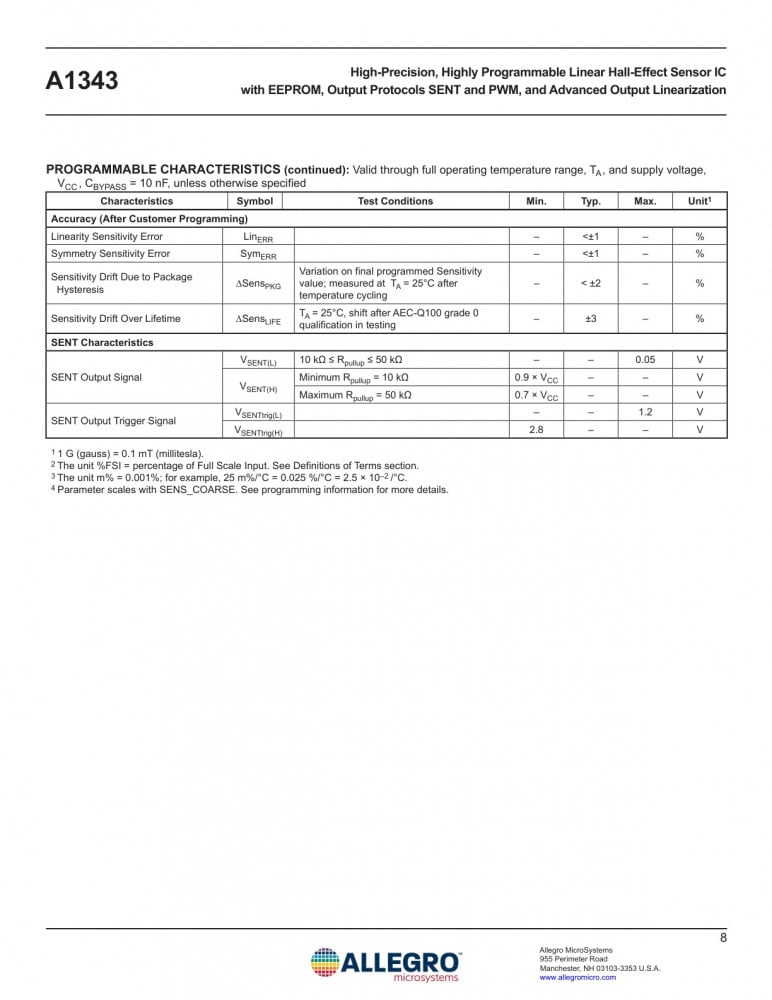A1343 datasheet page 8