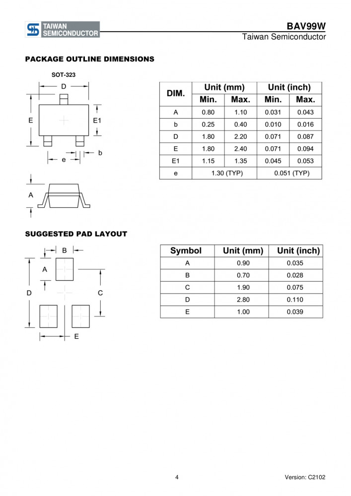 BAV99W datasheet page 4