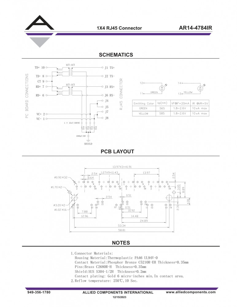 AR14-4784IR technical documentation, page 2