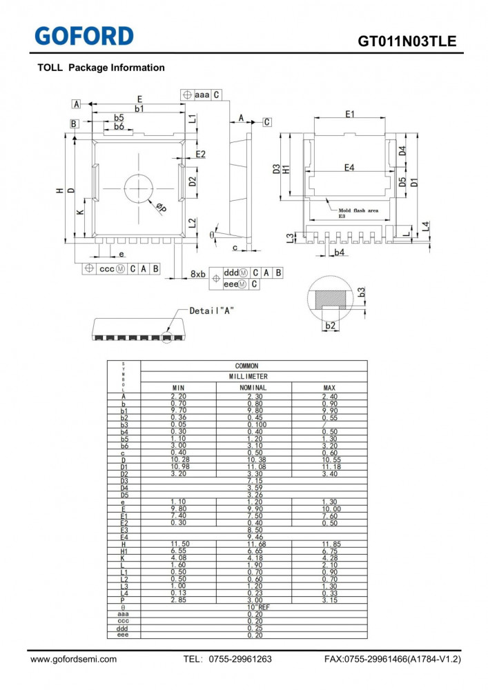 GT011N03TLE datasheet page 6