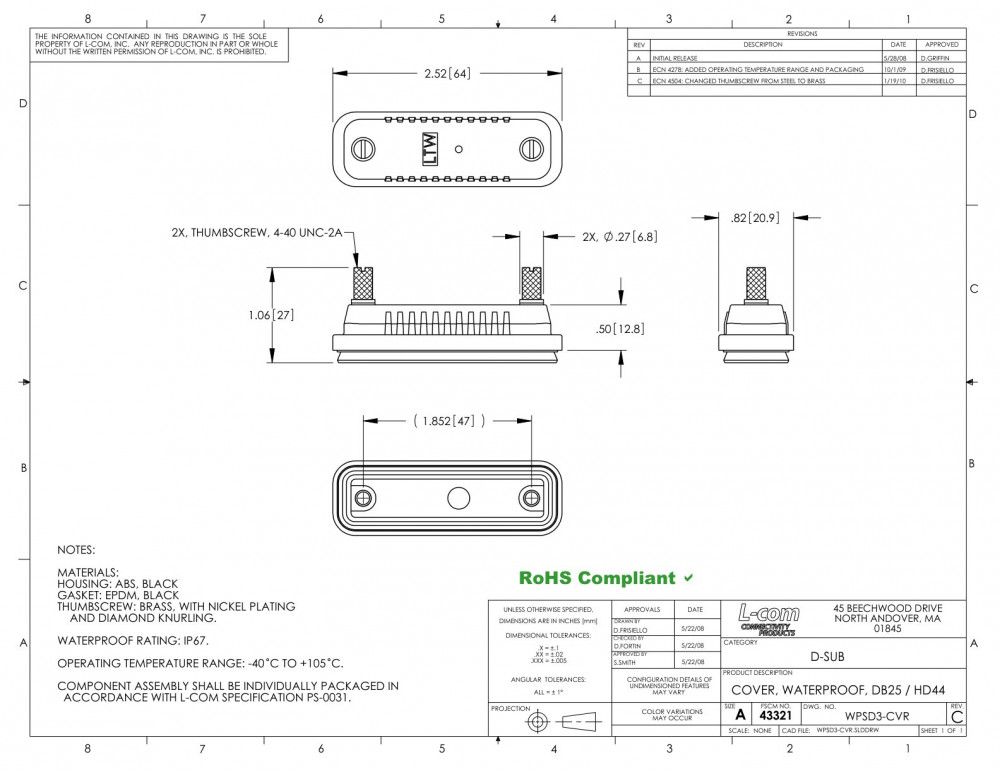 L-com WPSD3-CVR product document page
