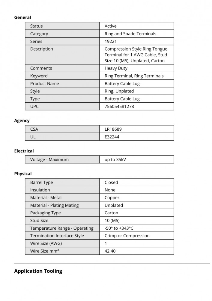 Technical document page 2 for MOLEX 192210594