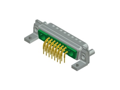 D-SUB Combination Standard • 17W2 [○••••••••••••••• ○] • Plug • Solder pin angled .318