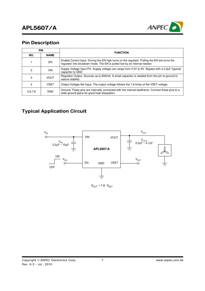 APL5607AKI-TRG datasheet page 7