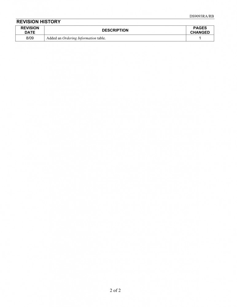 DS9093RA+ technical document page 2