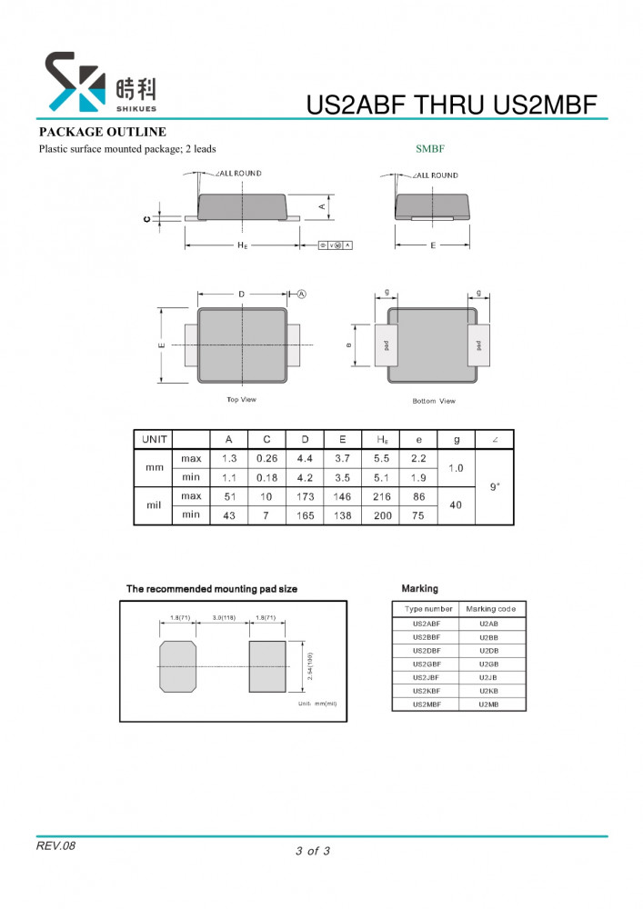 US2ABF datasheet page 3