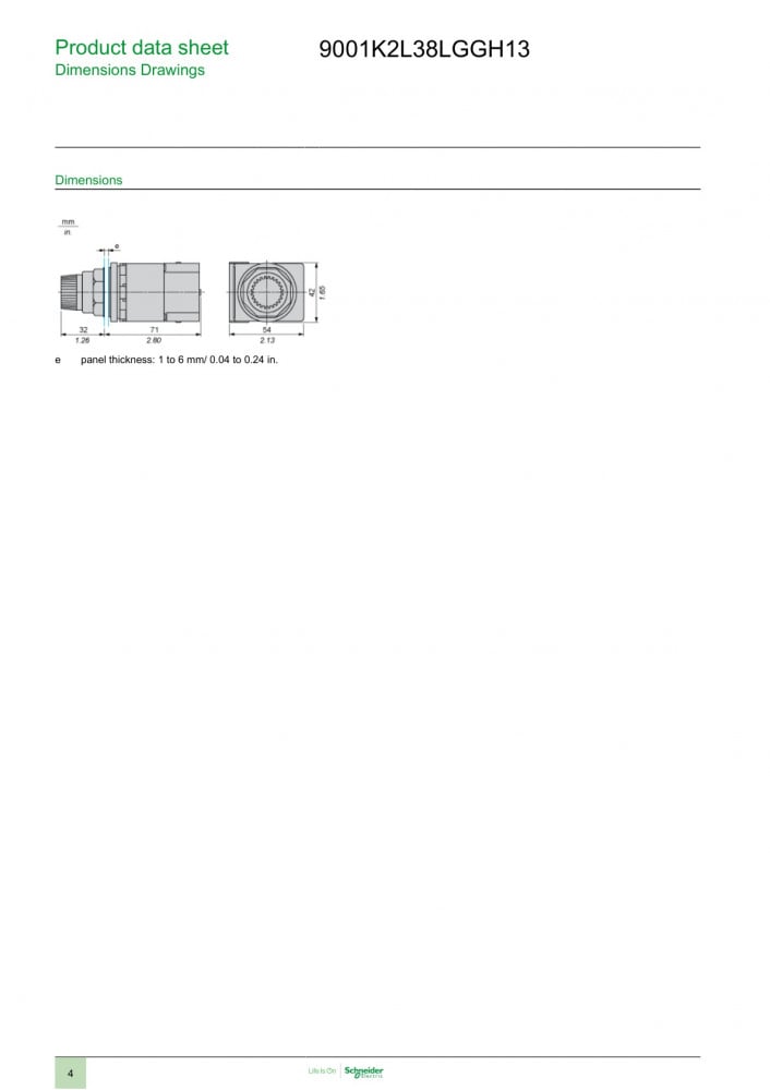 9001K2L38LGGH13 technical document page 4