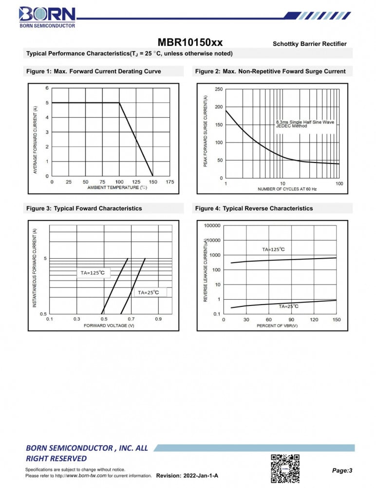 MBR10150FCT datasheet page 3