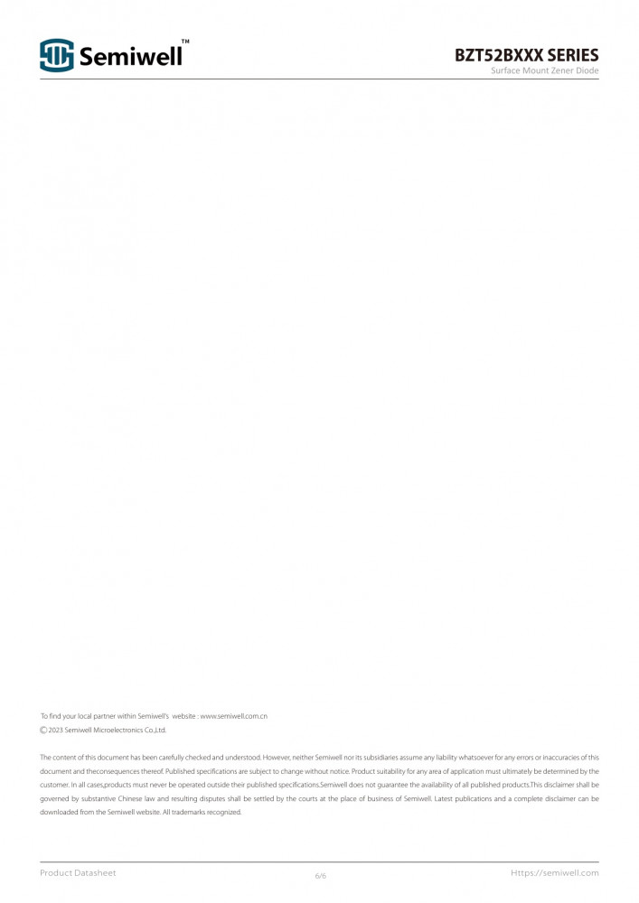 Semiwell BZT52B24 datasheet page 6