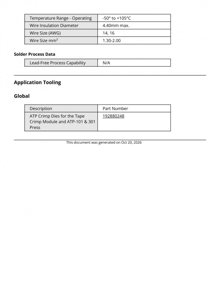MOLEX 190230011 product document, page 3