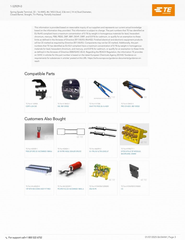 TE Connectivity 1-52929-0 technical document page 3