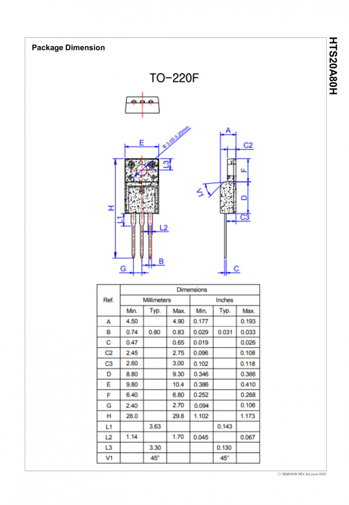 HTS20A80H datasheet page 4