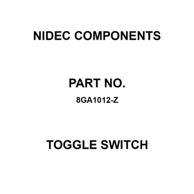 Nidec 8E1021-Z Toggle Switch Chip for Reliable Electronic Control