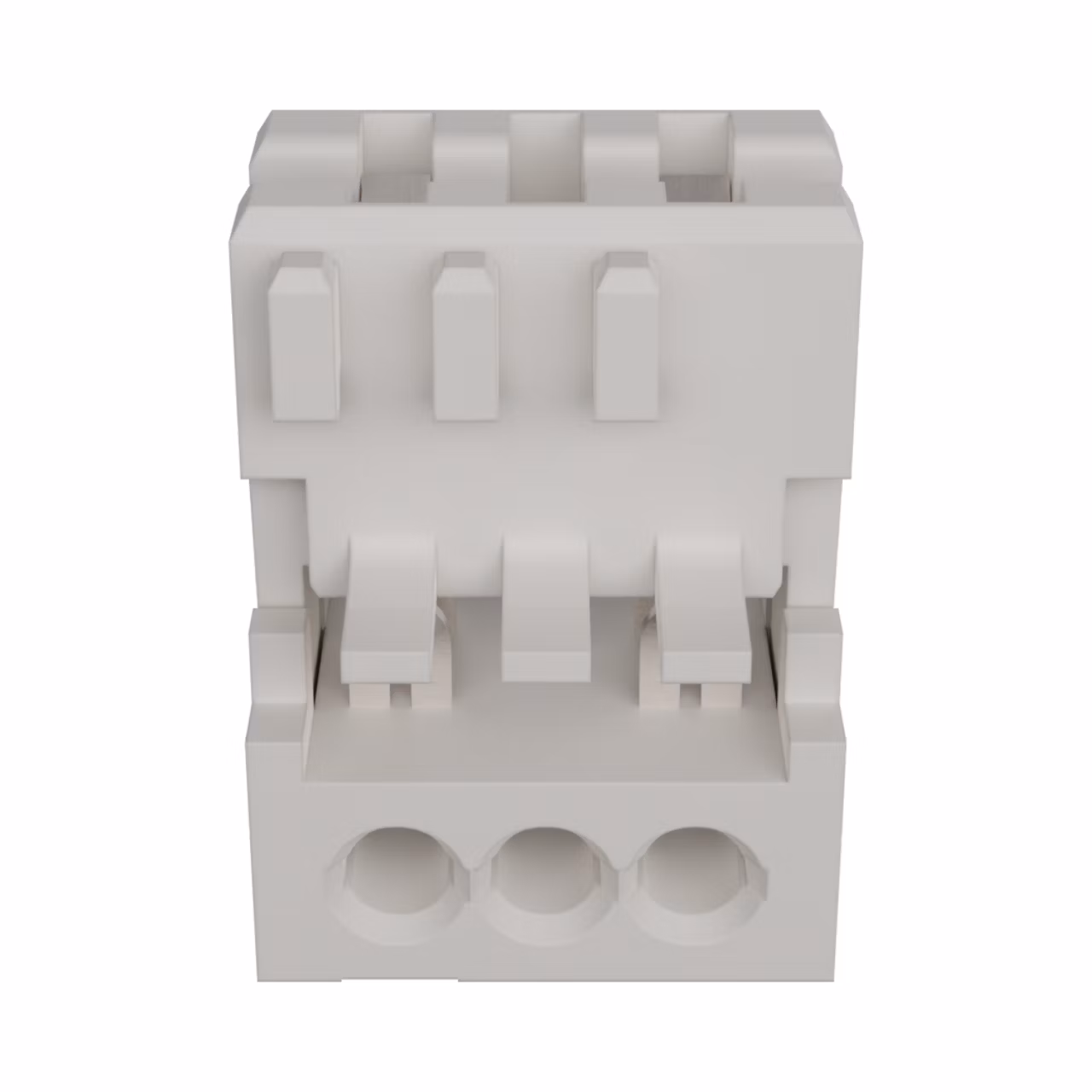 Appli-Mate RAST 2.5 Female Connector, 5.00mm Pitch, 2 Circuits, Position A Removed, Open Endwalls, with Blue Stripe for sale