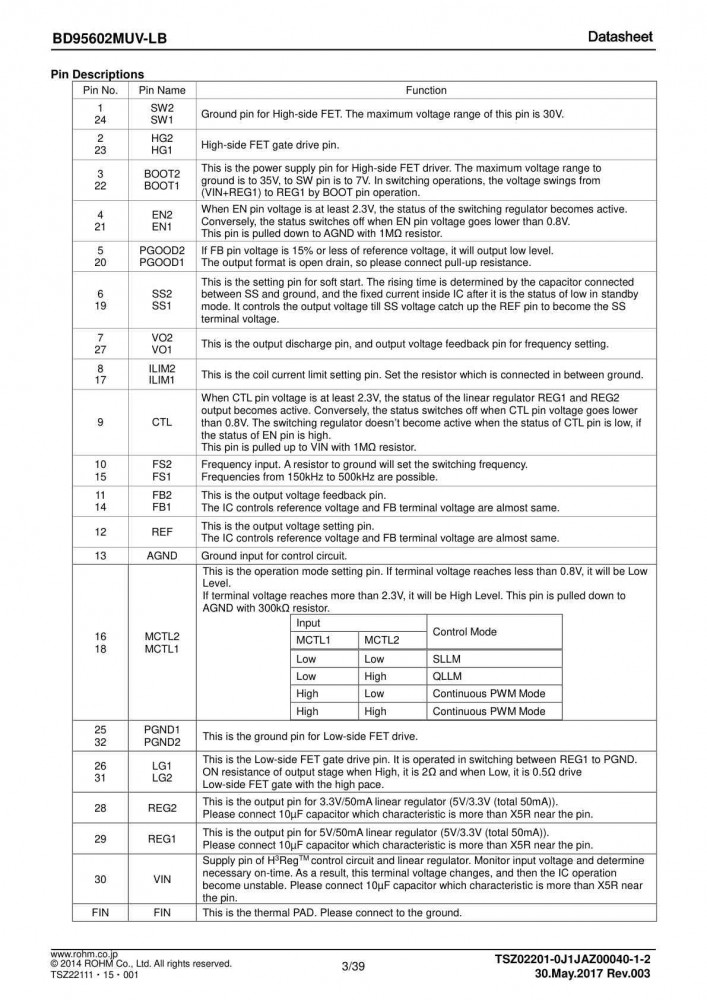 BD95602MUV-LBE2 document page 3