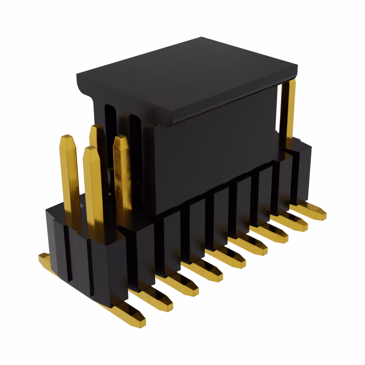 Slim-Grid Header, 18 Circuits, Surface Mount, Vertical, Unshrouded, 0.05µm Overall Gold (Au) Plated, with Pick-and-Place Cap, Tube, Lead-Free for sale