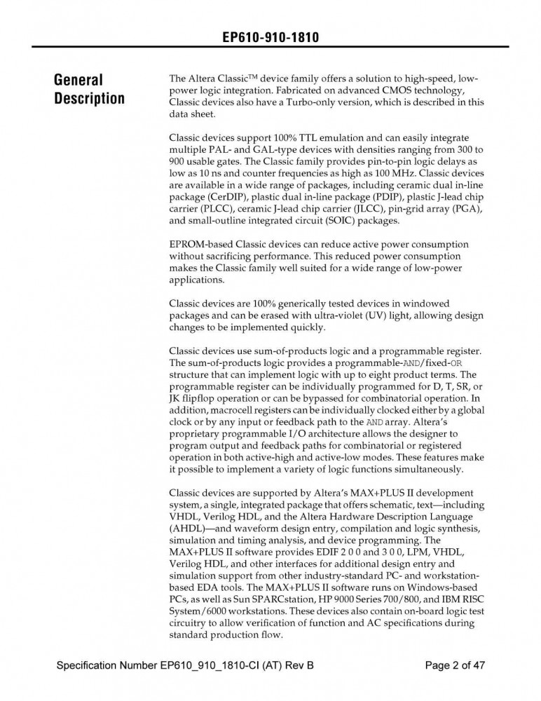 EP610PC-35 datasheet page 2