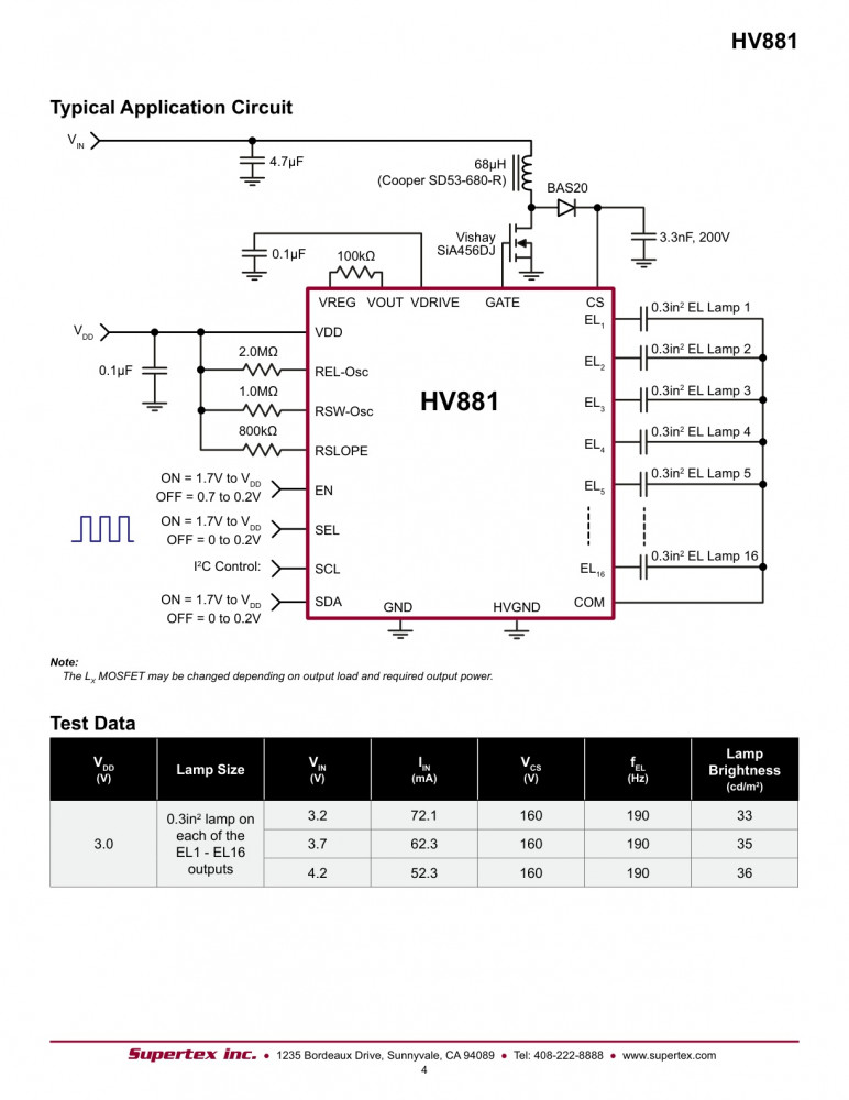 HV881K7-G datasheet page 4