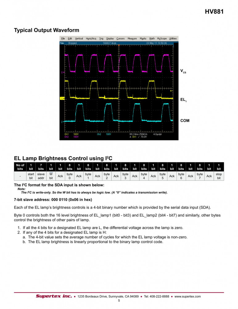 HV881K7-G datasheet page 5
