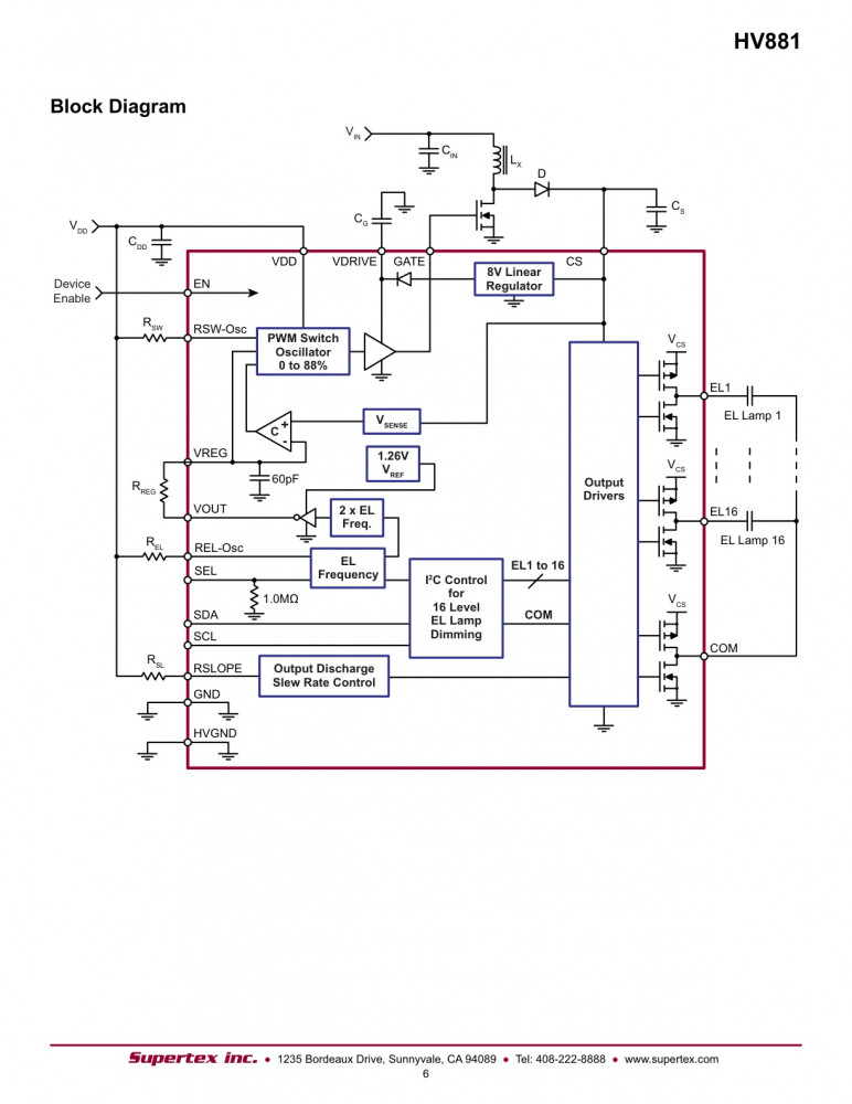 HV881K7-G datasheet page 6