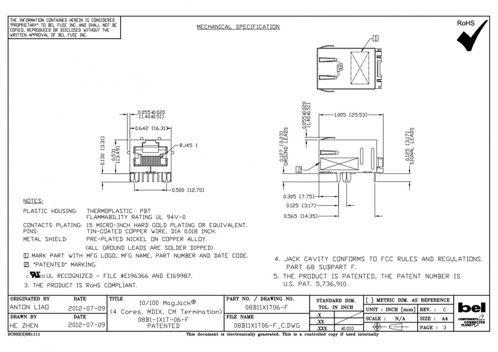 08B1-1X1T-06-F datasheet page 2