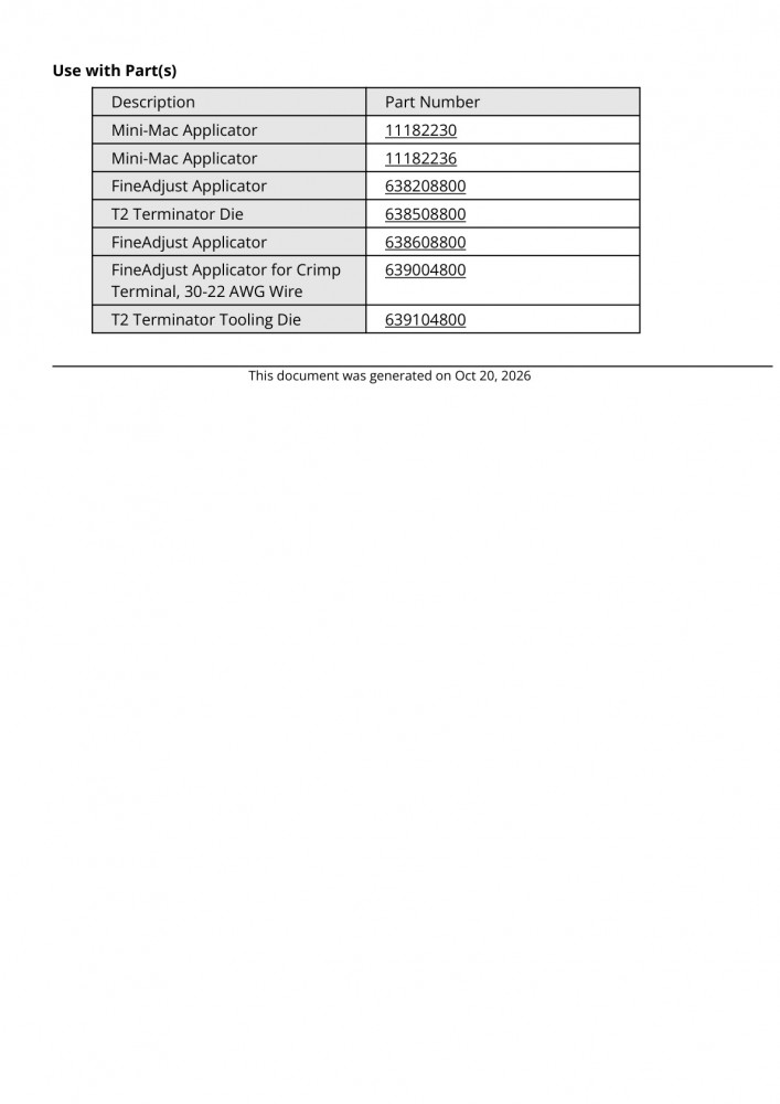 Tooling specification document preview, page 3