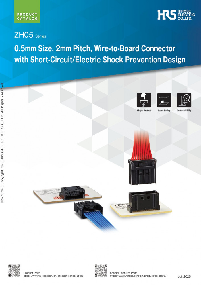 HRS ZH05 series datasheet page 1